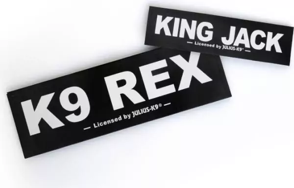 Julius K9 Eigen Naam Label Per Stuk - Enkel de naam | Bestel nu